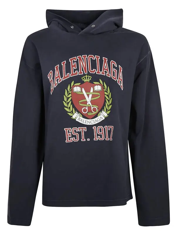 Balenciaga Est. 1917 Hoodie - Marine Blue | Editorialist
